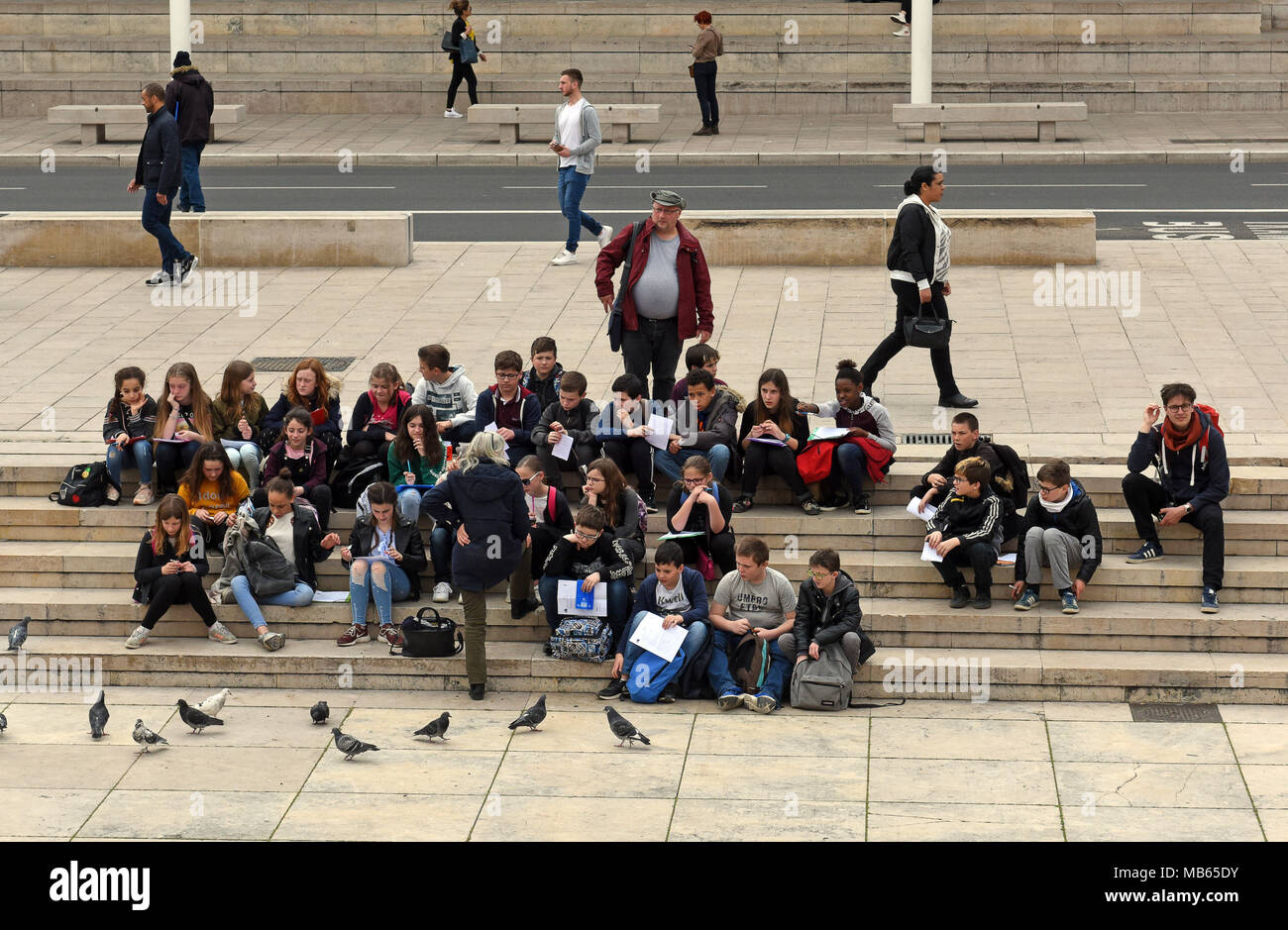 School france students class hi-res stock photography and images - Alamy