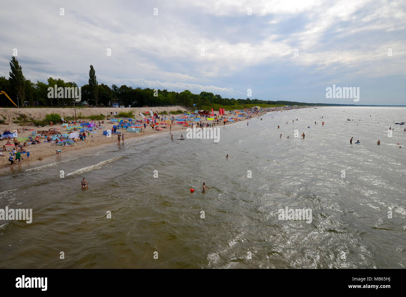 Baltic beach in Miedzyzdroje (Poland, Wolin Stock Photo - Alamy