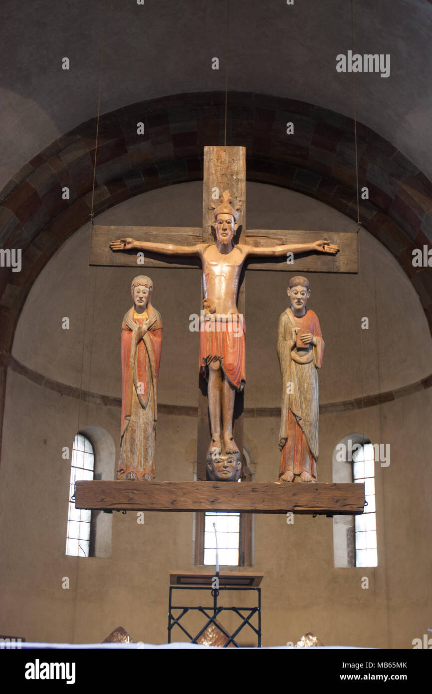 Innichen abbey crucifixion Stock Photo - Alamy
