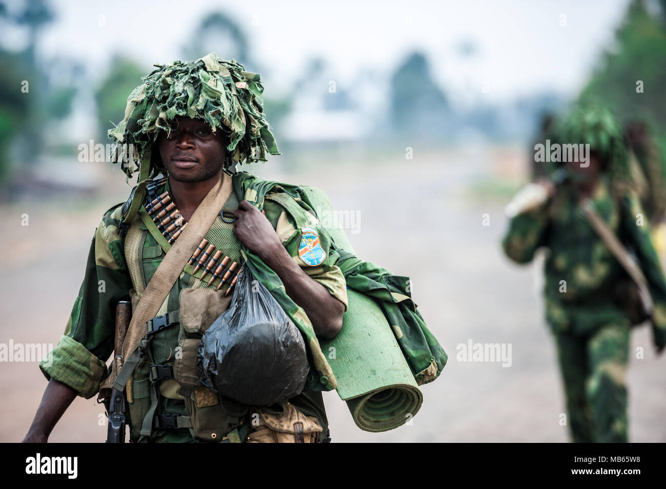 A DRC government soldier in North Kivu Stock Photo - Alamy