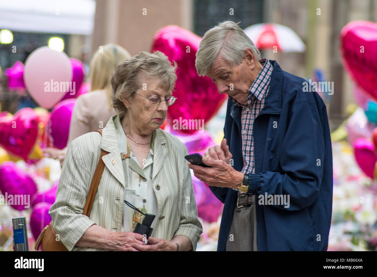 Aftermath of the 22 May 2017 Manchester Arena terrorist attack Stock ...