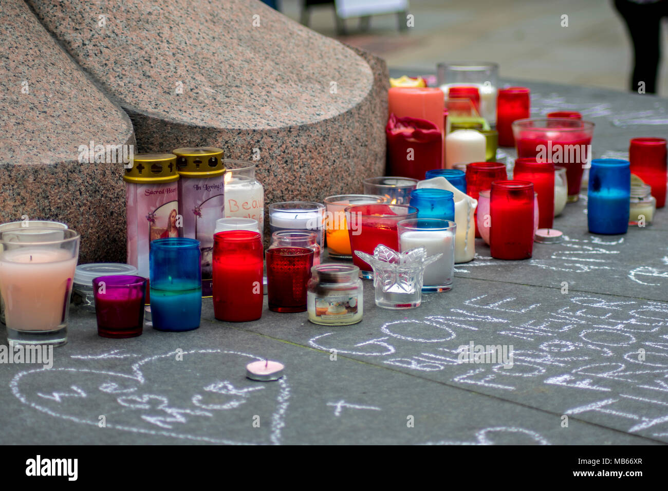 Aftermath of the 22 May 2017 Manchester Arena terrorist attack Stock ...