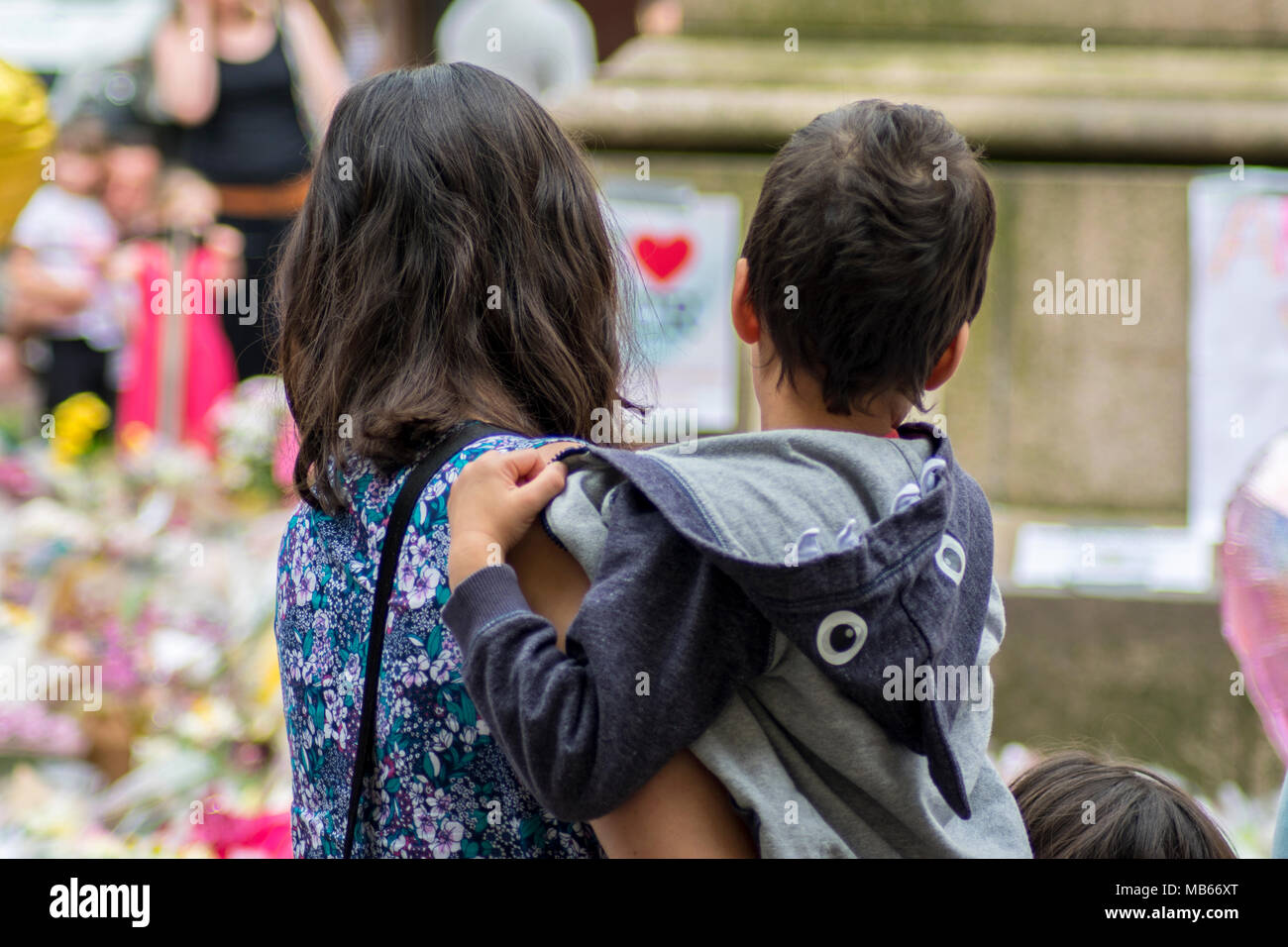 Aftermath of the 22 May 2017 Manchester Arena terrorist attack Stock ...