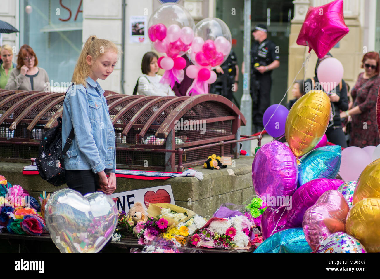 Aftermath of the 22 May 2017 Manchester Arena terrorist attack Stock ...