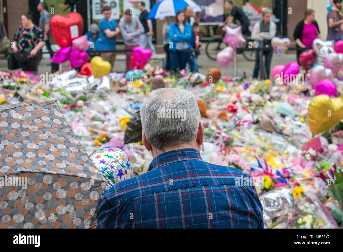 Aftermath of the 22 May 2017 Manchester Arena terrorist attack Stock ...