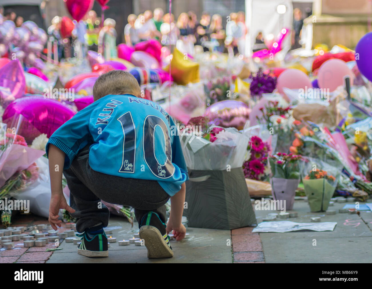 Aftermath of the 22 May 2017 Manchester Arena terrorist attack Stock ...