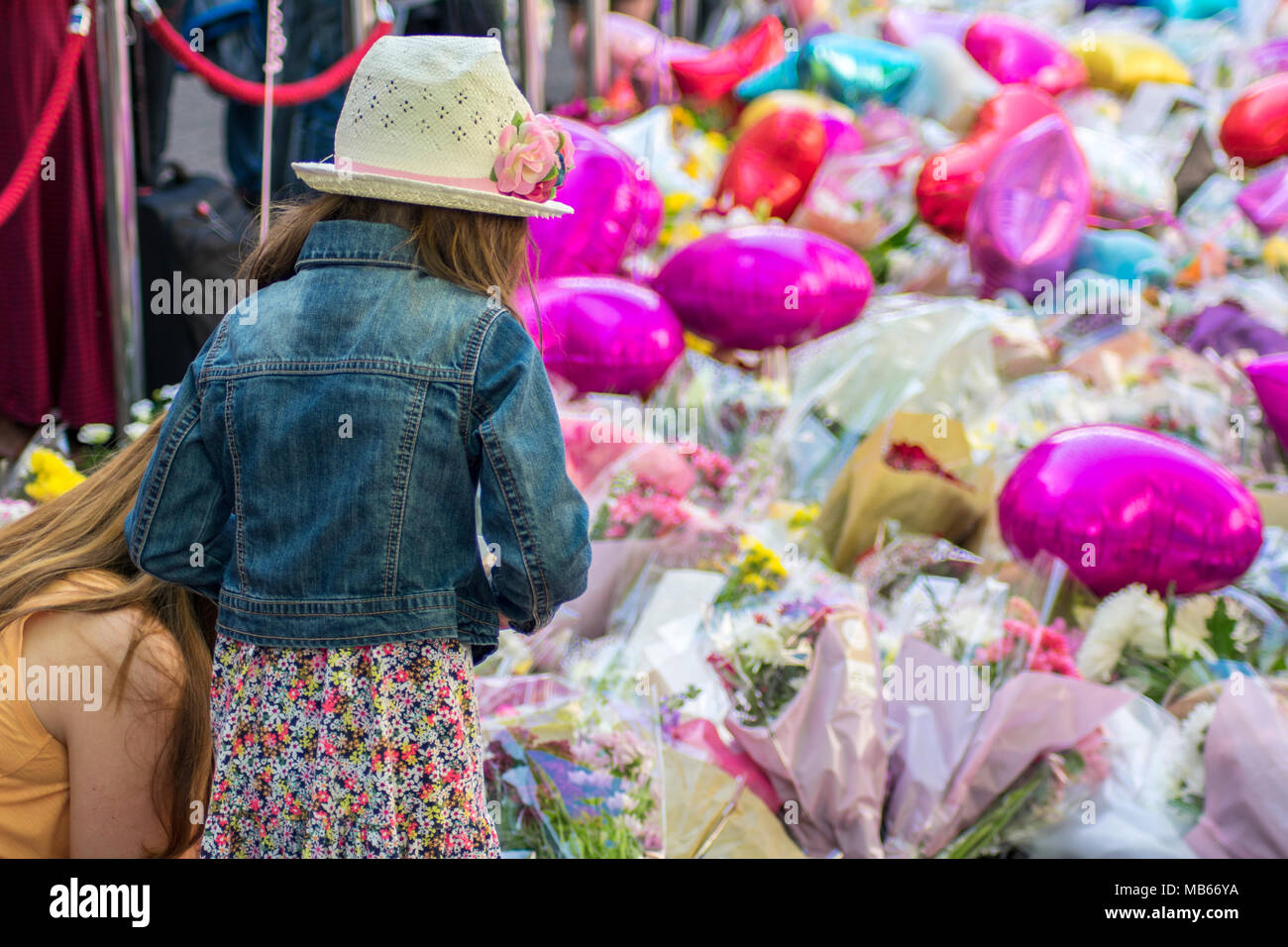 Aftermath of the 22 May 2017 Manchester Arena terrorist attack Stock ...