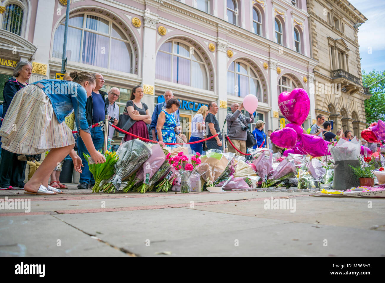 Aftermath of the 22 May 2017 Manchester Arena terrorist attack Stock ...