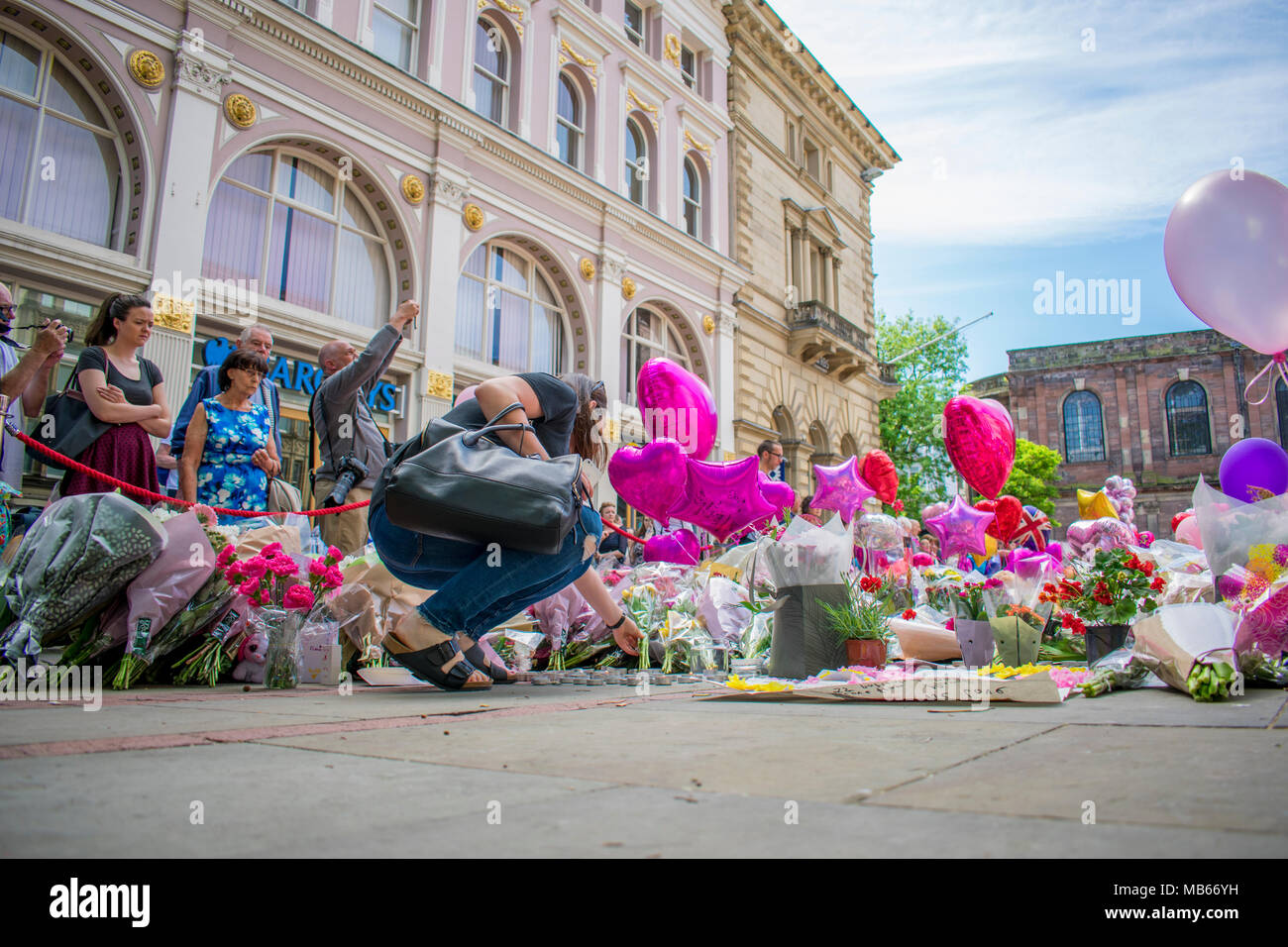 Aftermath of the 22 May 2017 Manchester Arena terrorist attack Stock ...