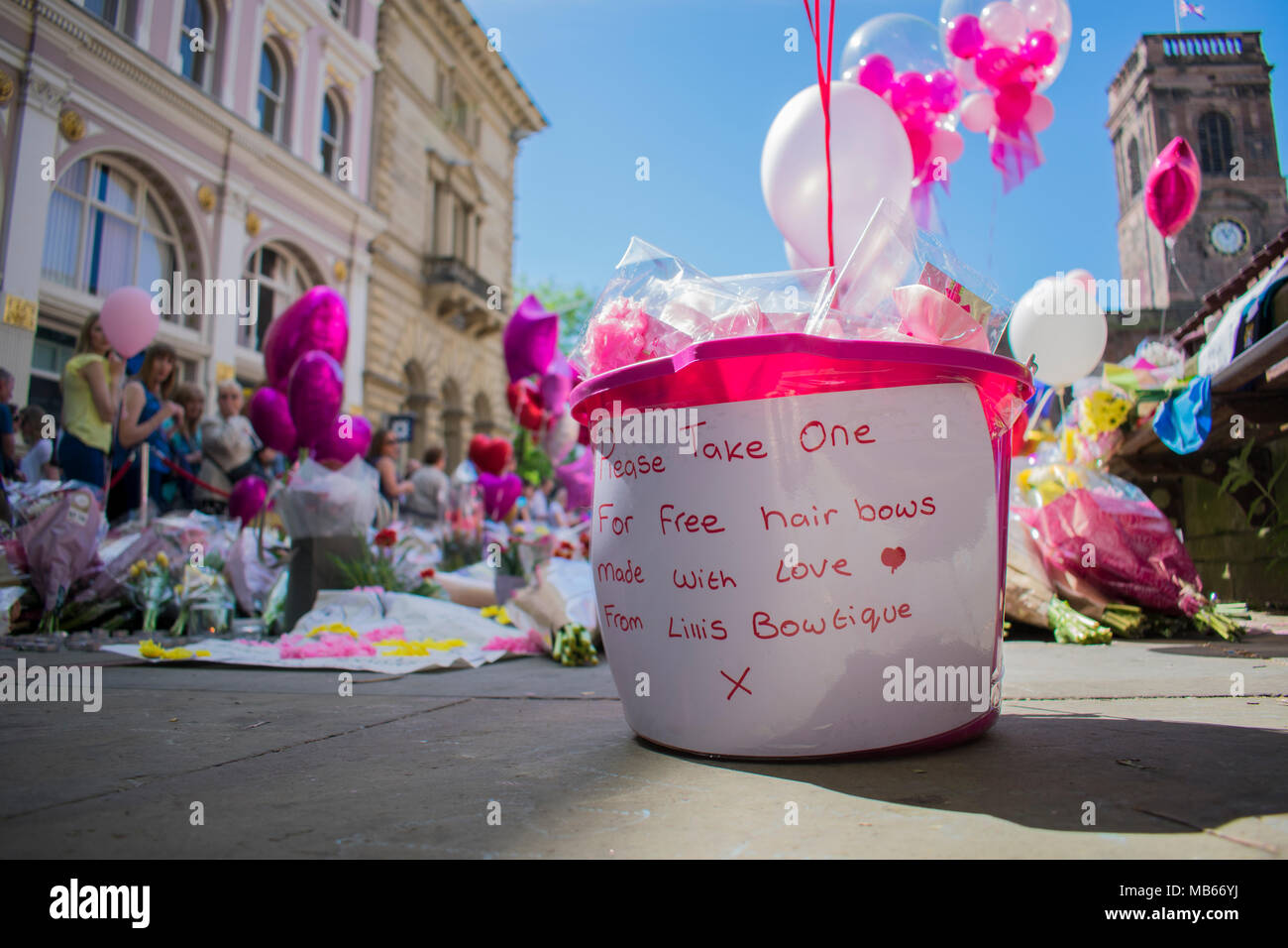 Aftermath of the 22 May 2017 Manchester Arena terrorist attack Stock ...