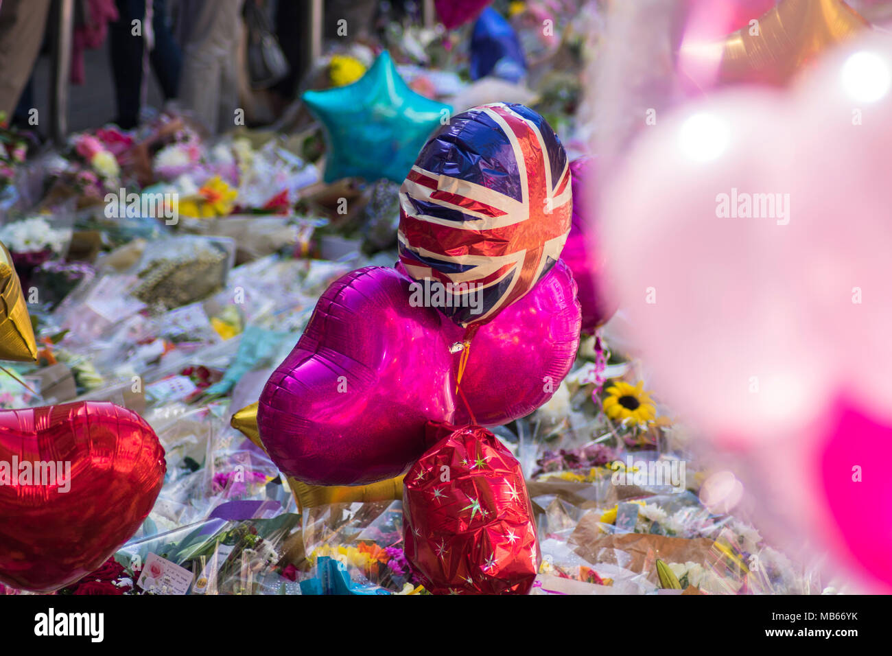 Aftermath of the 22 May 2017 Manchester Arena terrorist attack Stock ...