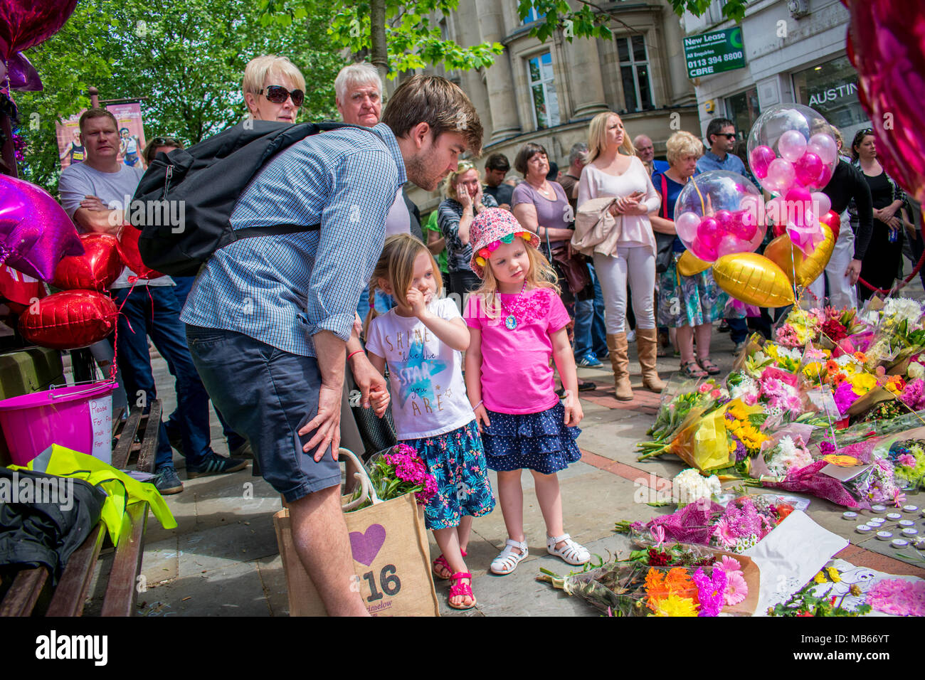 Aftermath of the 22 May 2017 Manchester Arena terrorist attack Stock ...