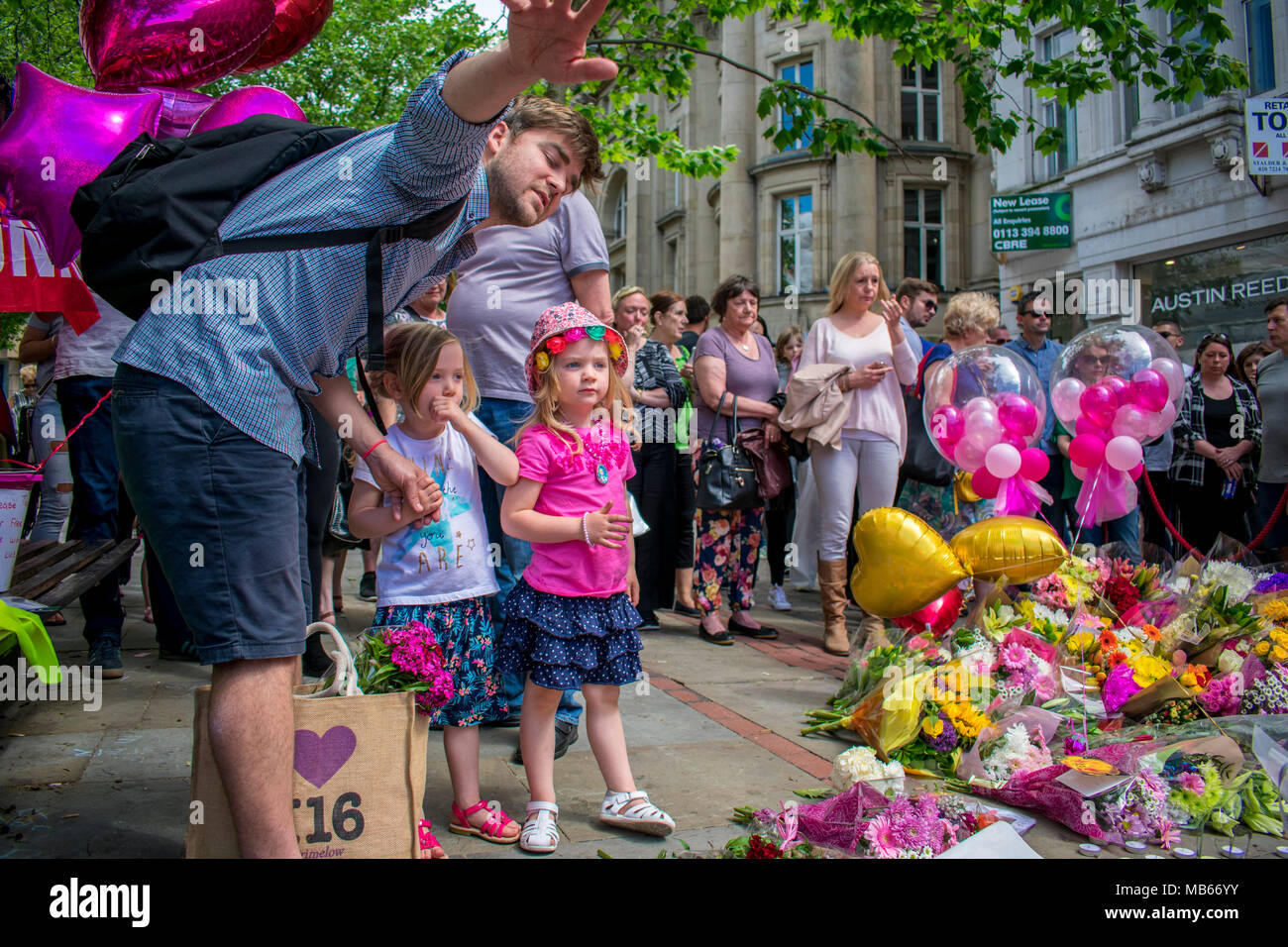 Aftermath of the 22 May 2017 Manchester Arena terrorist attack Stock ...