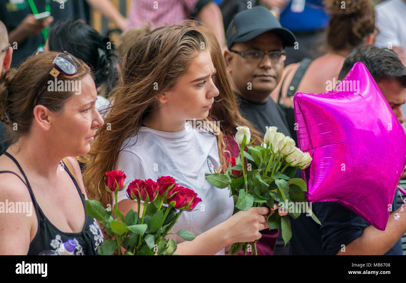 Aftermath of the 22 May 2017 Manchester Arena terrorist attack Stock ...