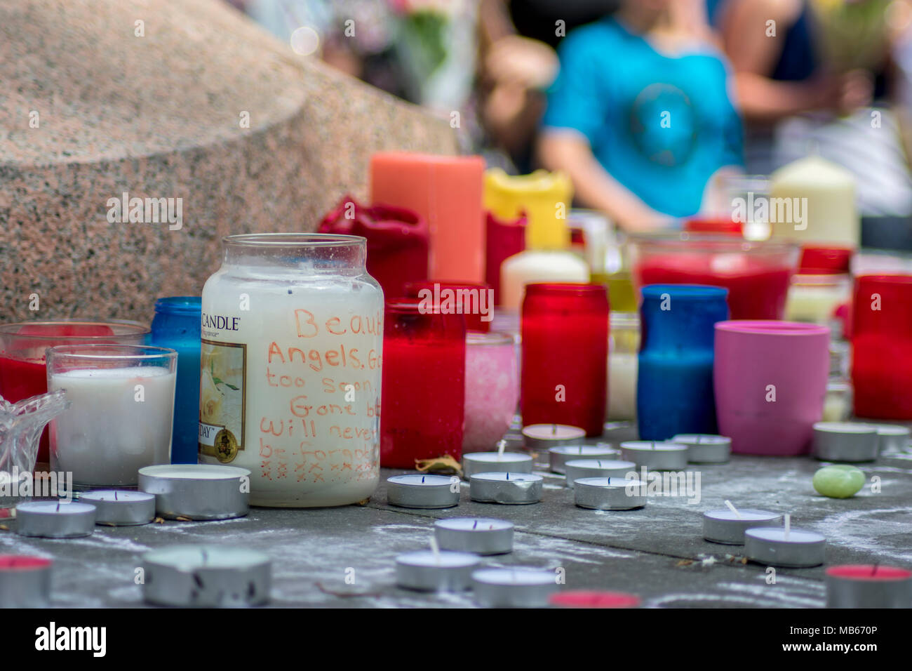 Aftermath of the 22 May 2017 Manchester Arena terrorist attack Stock ...