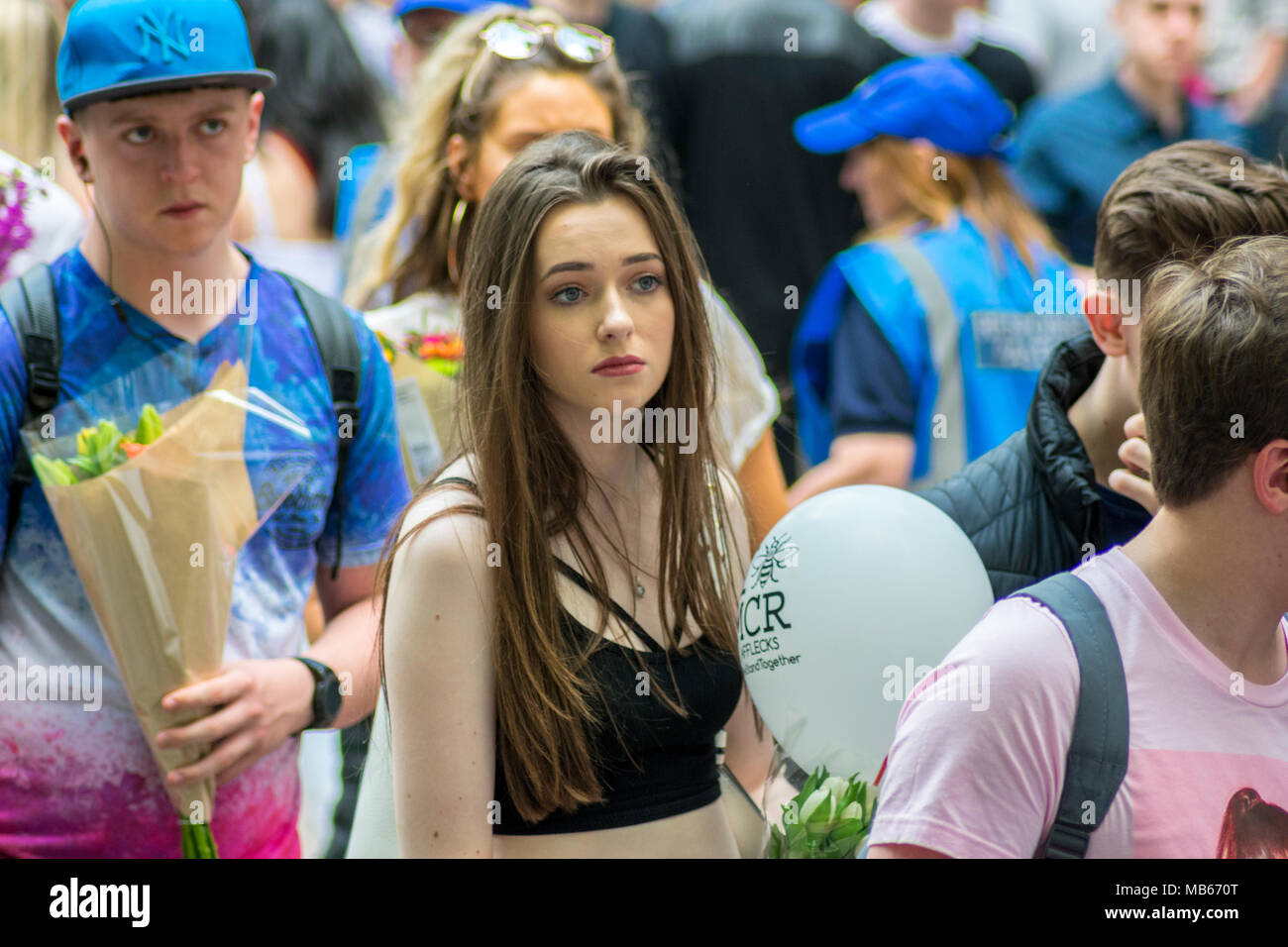 Aftermath of the 22 May 2017 Manchester Arena terrorist attack Stock ...