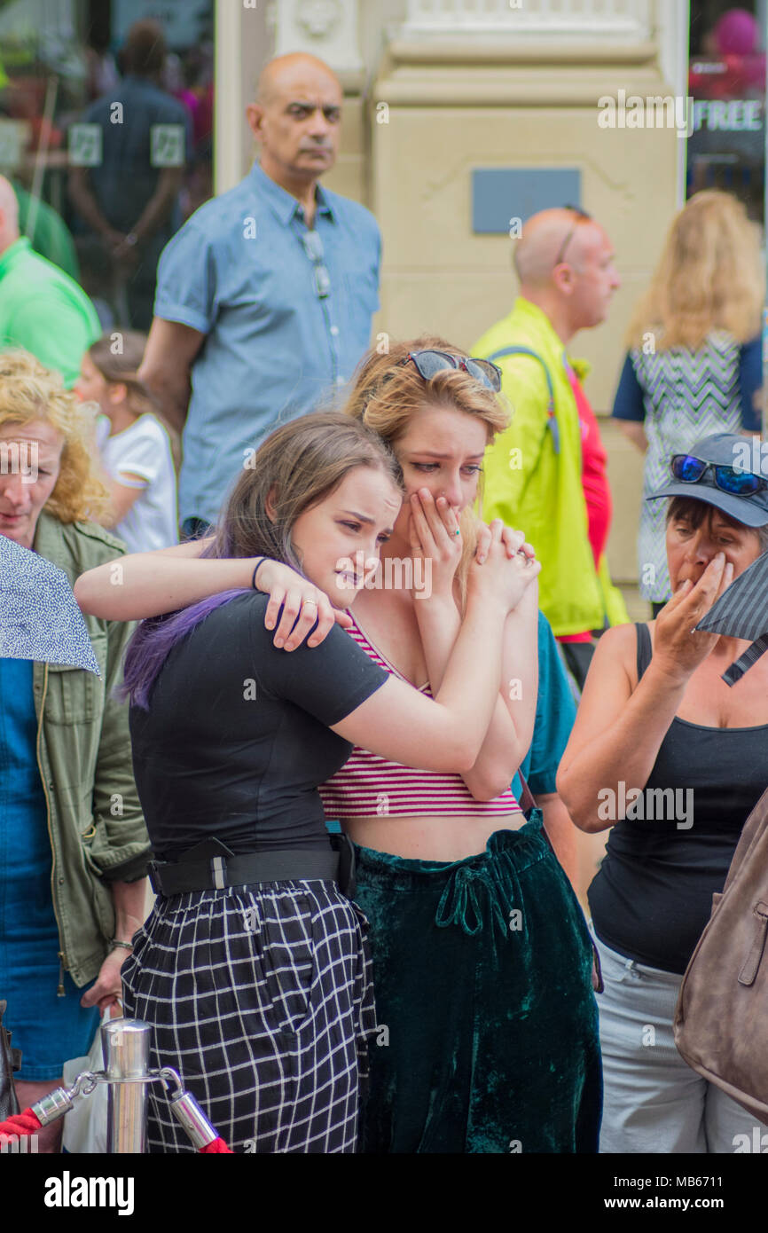 Aftermath of the 22 May 2017 Manchester Arena terrorist attack Stock ...