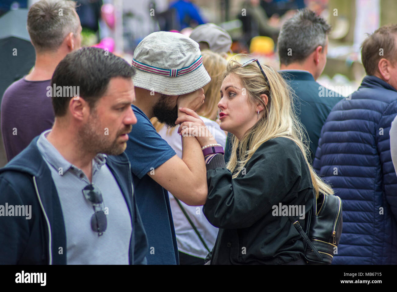 Aftermath of the 22 May 2017 Manchester Arena terrorist attack Stock ...