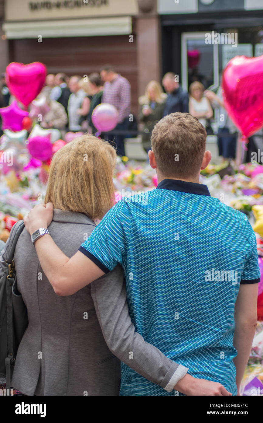 Aftermath of the 22 May 2017 Manchester Arena terrorist attack Stock ...