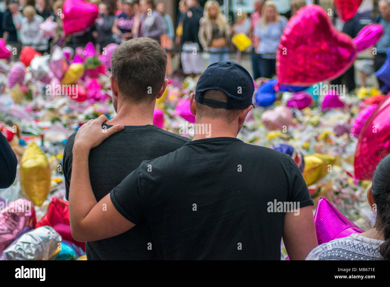 Aftermath of the 22 May 2017 Manchester Arena terrorist attack Stock ...