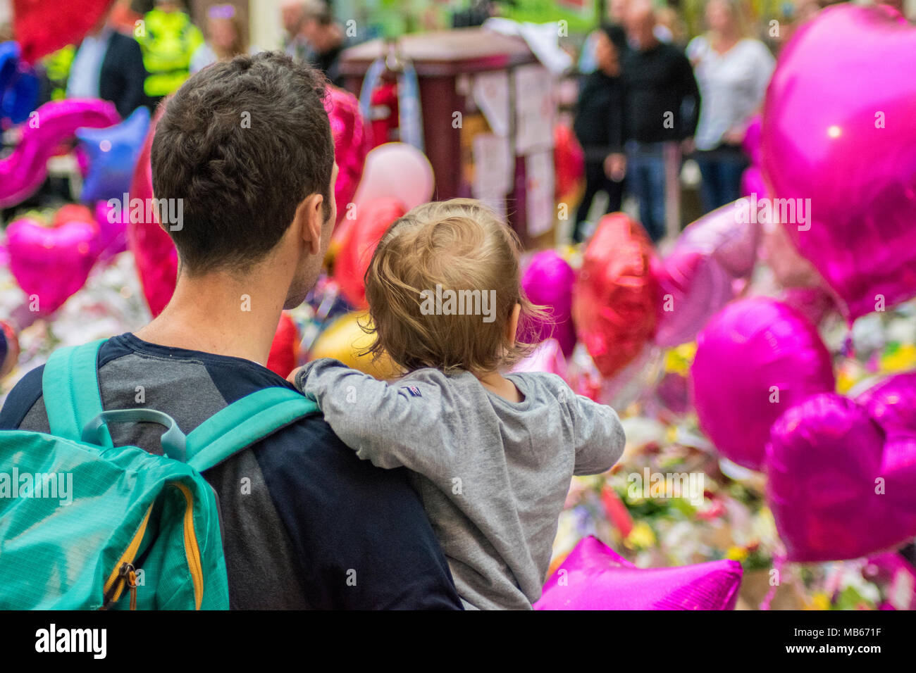 Aftermath of the 22 May 2017 Manchester Arena terrorist attack Stock ...