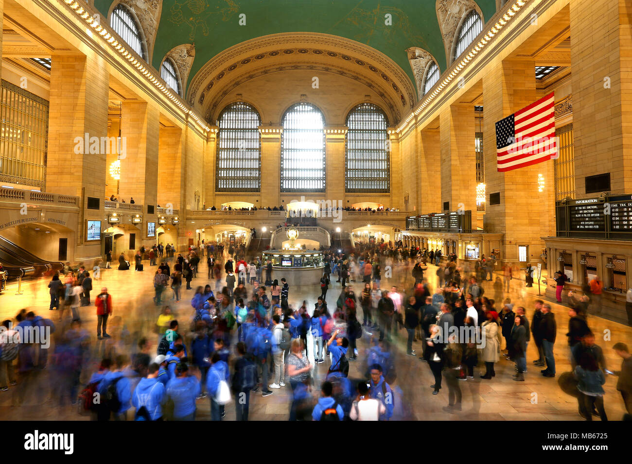 Rush hour at the Grand Central Terminal in New York City, USA Stock ...
