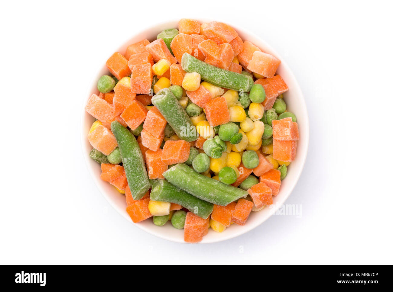 Mixed Vegetables Isolated on a White Background Stock Photo - Alamy