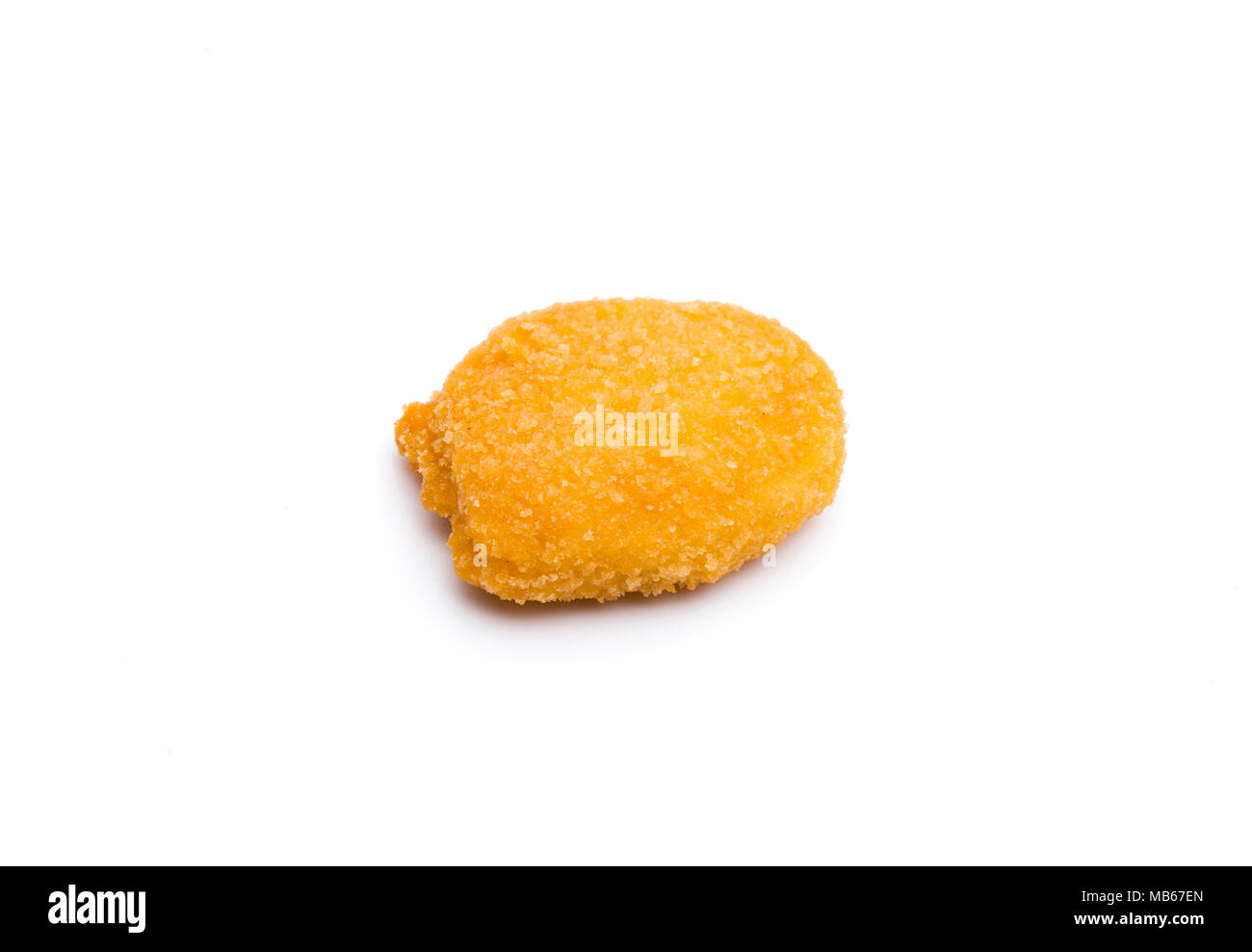Chicken Nuggets Isolated on a White Background Stock Photo - Alamy