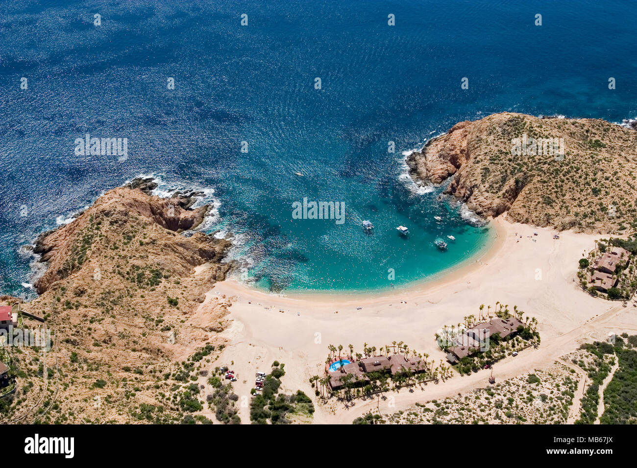 aerial photo of santa. marias bay in los cabos Stock Photo - Alamy