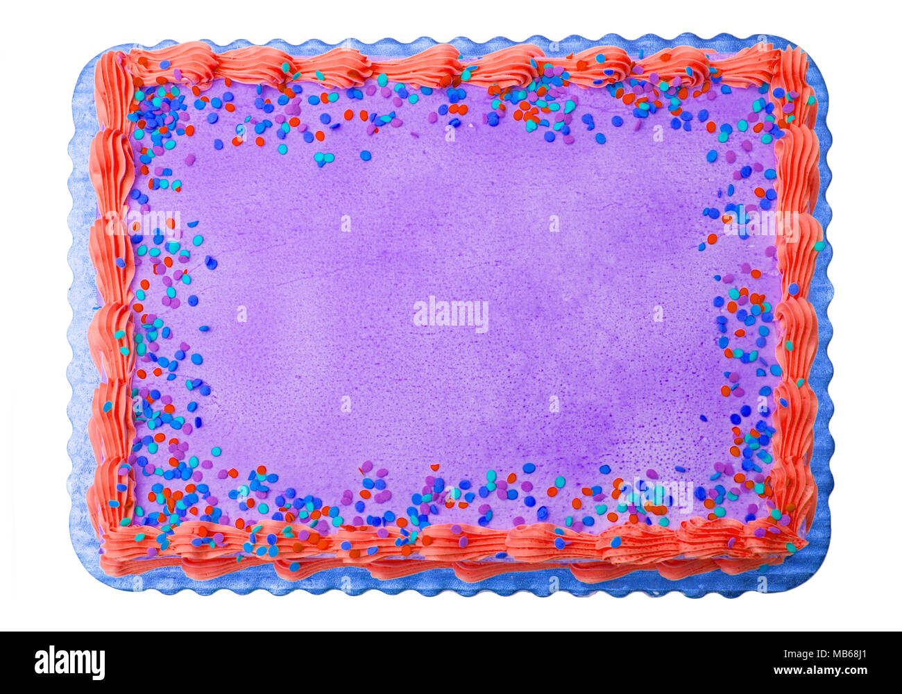 Blank Cake - Add your own writting or message Stock Photo - Alamy