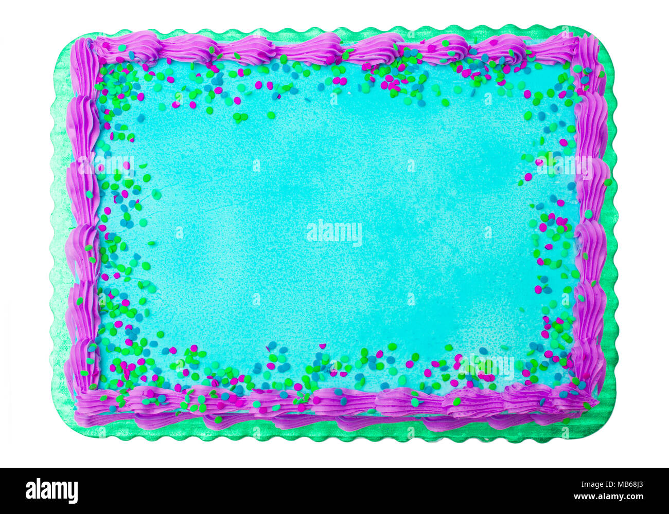 Blank Cake Add Your Own Writting Or Message Stock Photo Alamy