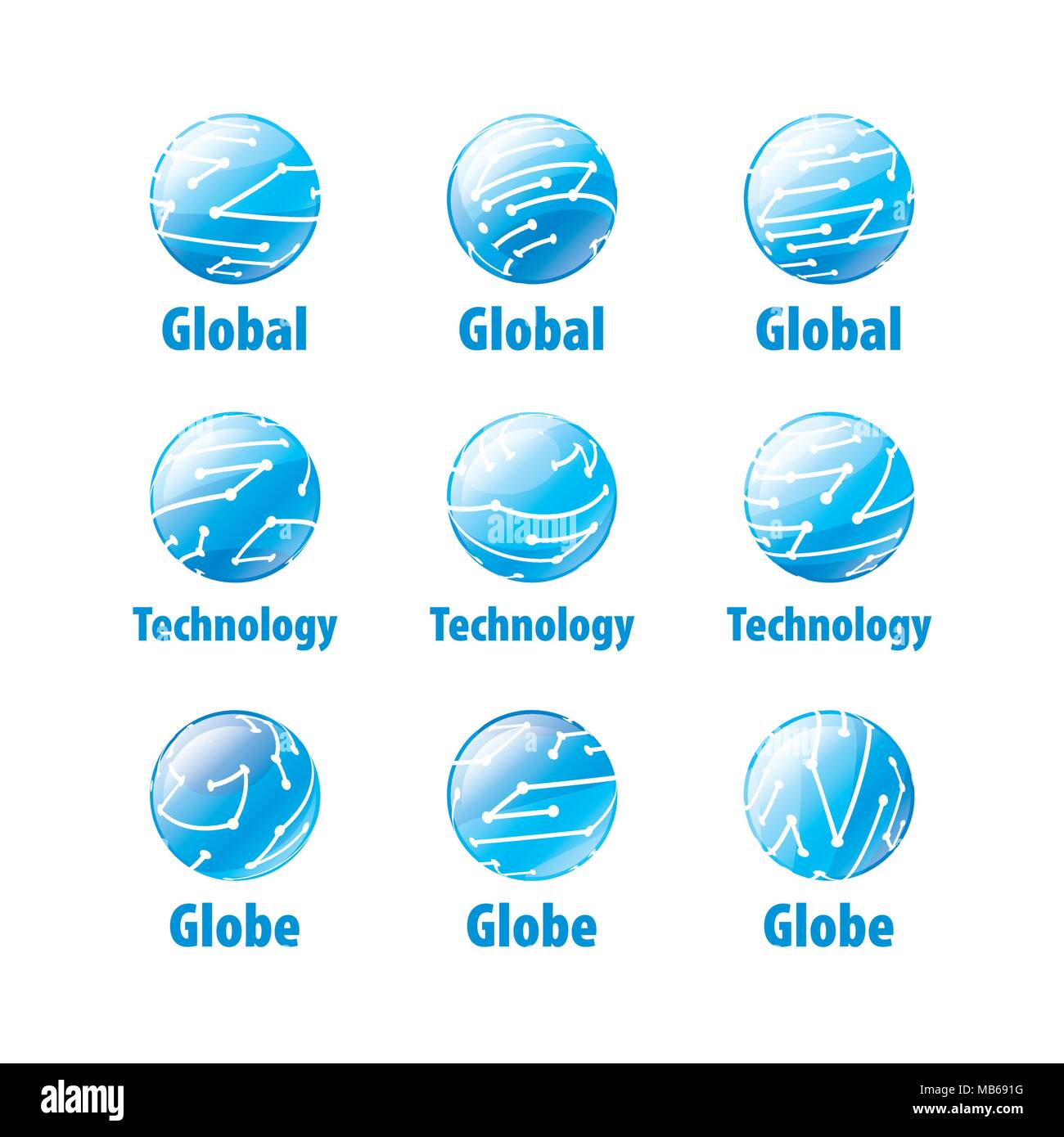 vector logo globe Stock Vector Image & Art - Alamy