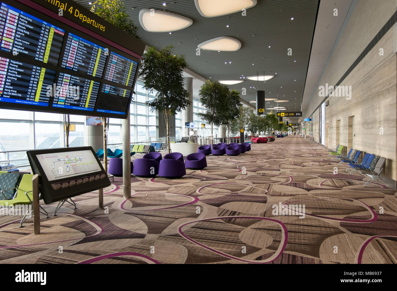 Airport Departure Area Stock Photo - Alamy