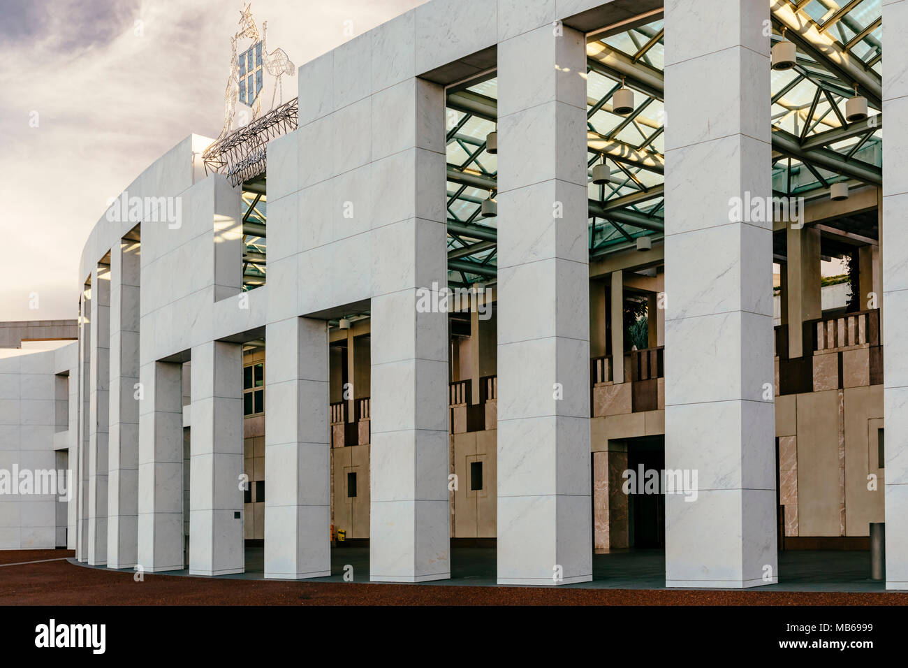 Parliament house canberra sunset hi-res stock photography and images - Alamy