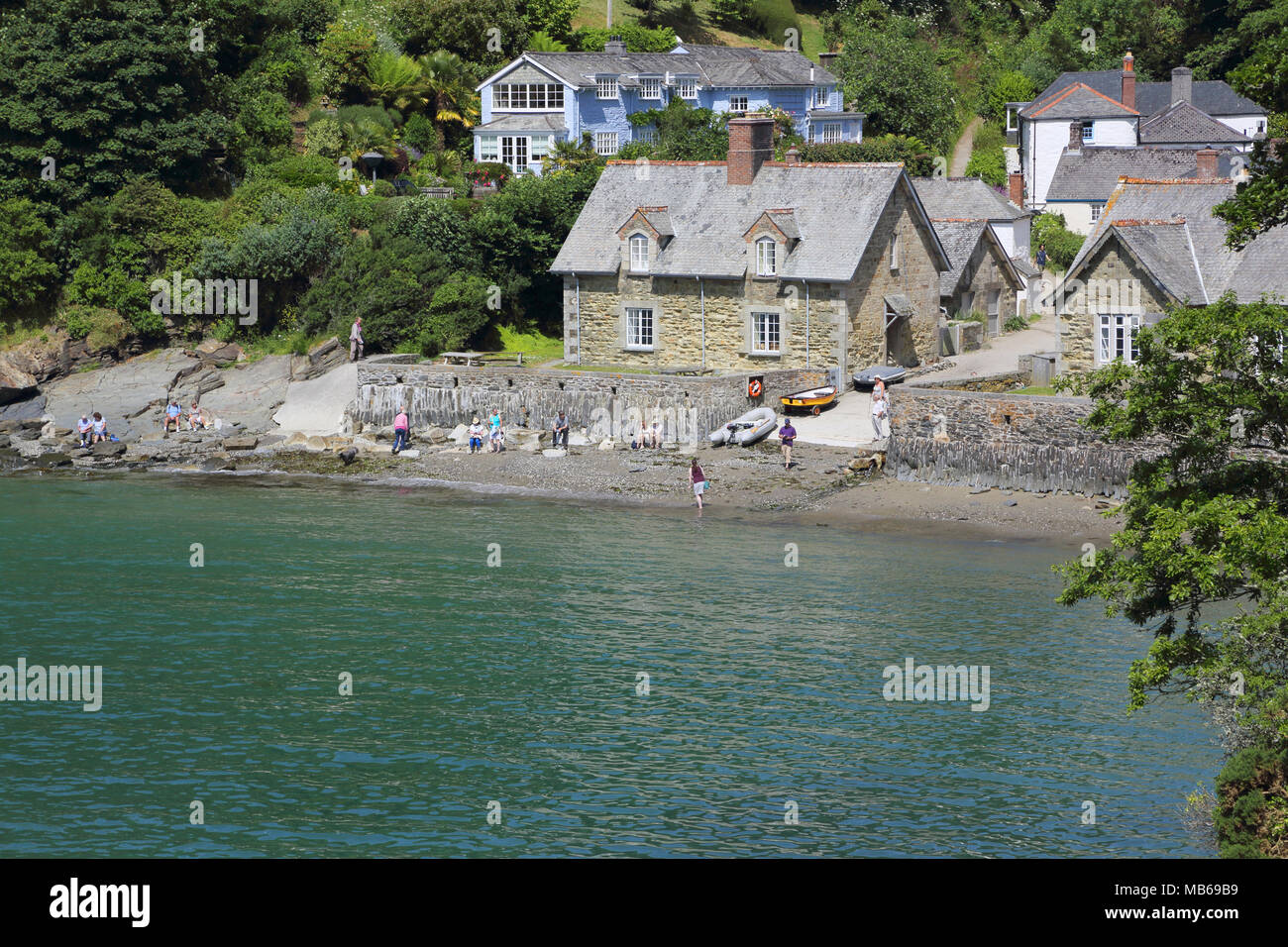 durgan on the south cornish coast Stock Photo - Alamy