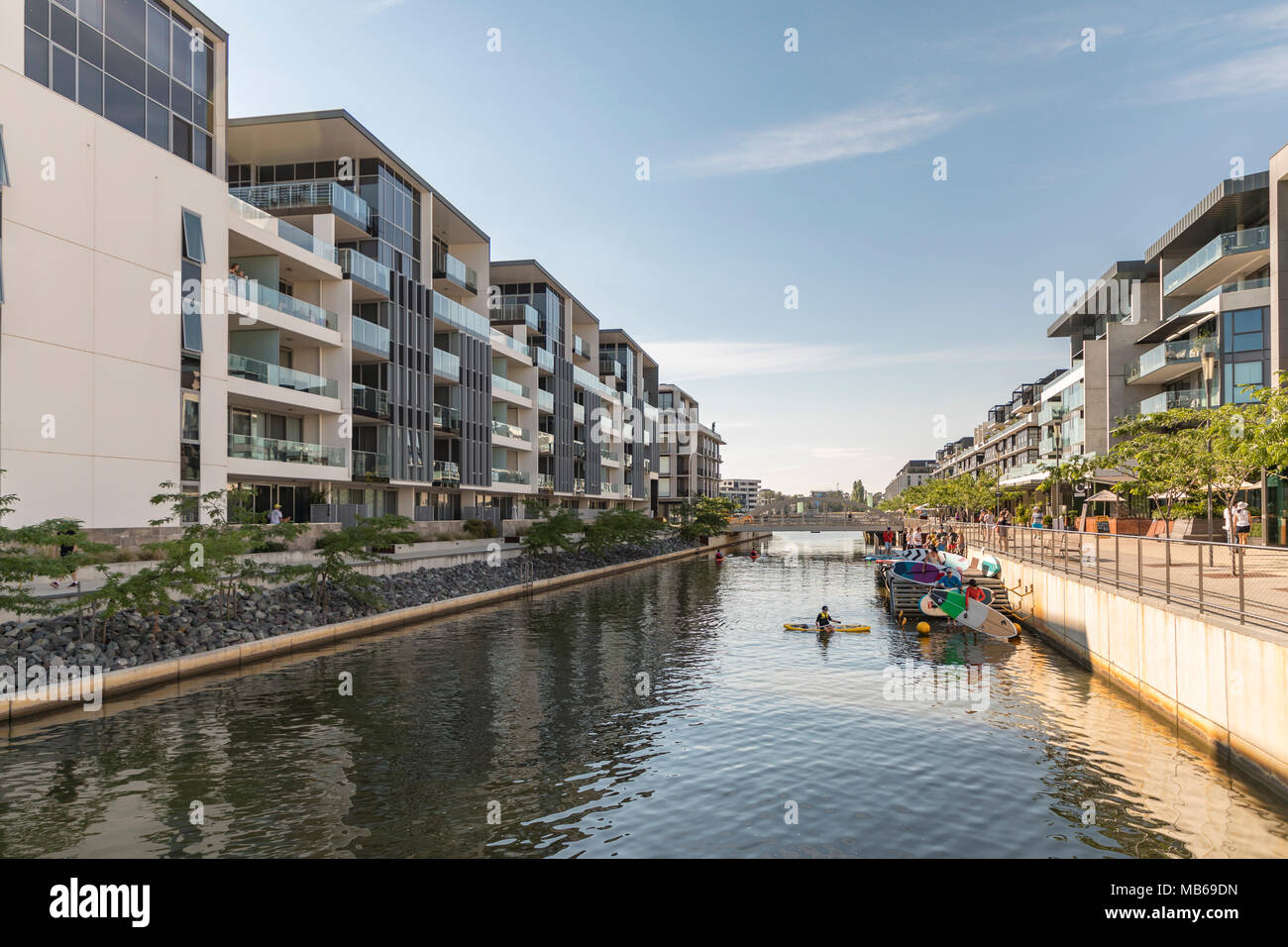 New waterfront urban development in Kingston, Canberra, Australia Stock ...