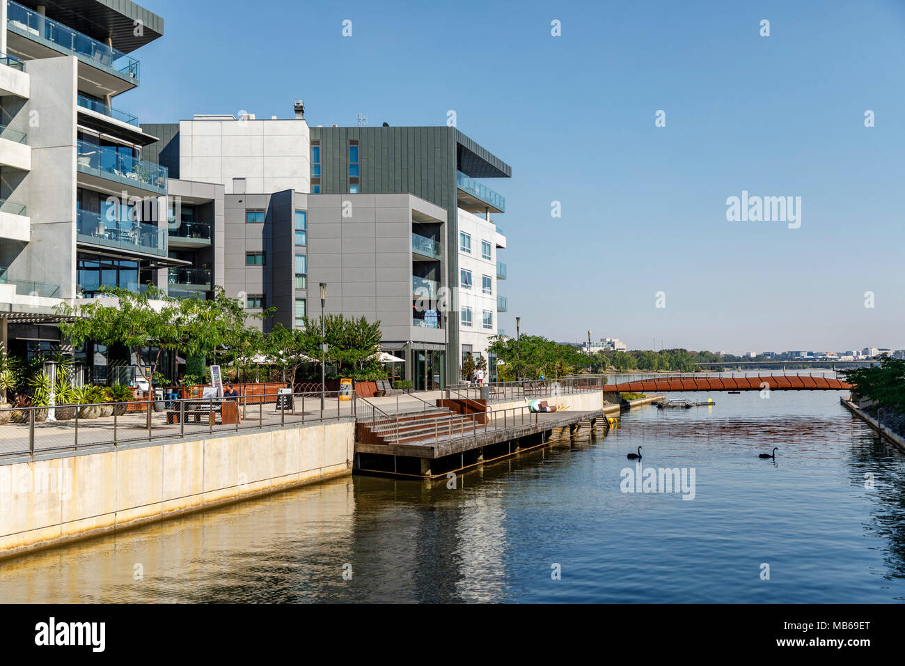 New waterfront urban development in Kingston, Canberra, Australia Stock ...