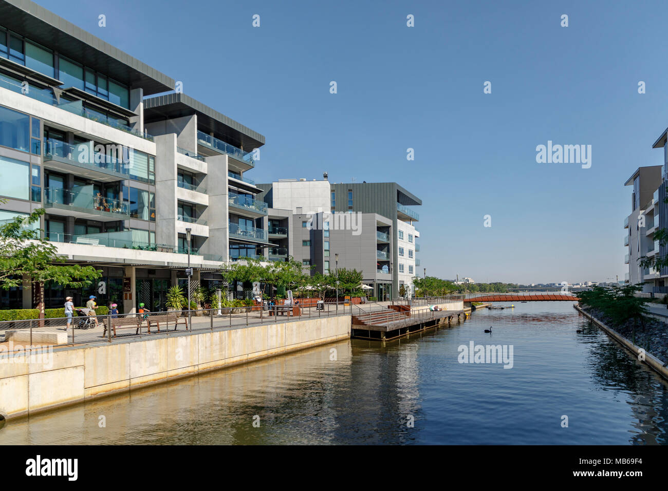 New waterfront urban development in Kingston, Canberra, Australia Stock ...