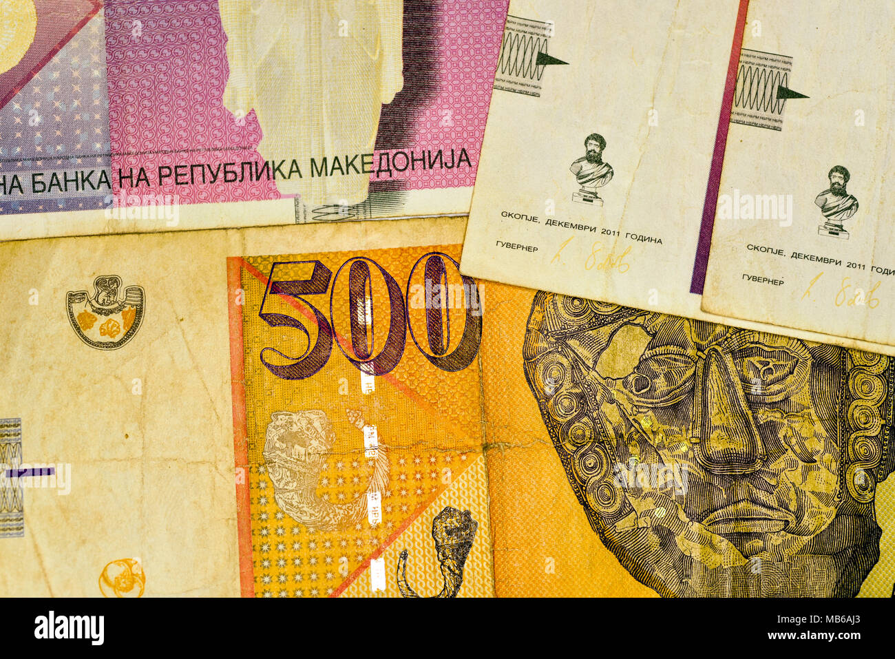 Macedonia denar cash sign hi-res stock photography and images - Alamy