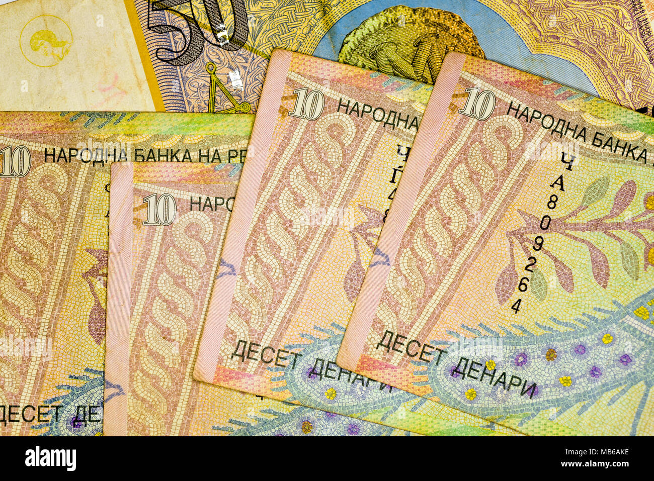 Macedonia denar cash sign hi-res stock photography and images - Alamy