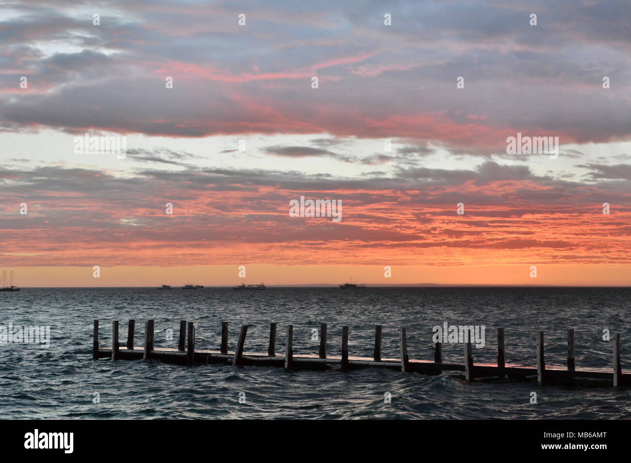 Scenic sunset. Denham. Shark Bay. Western Australia Stock Photo - Alamy