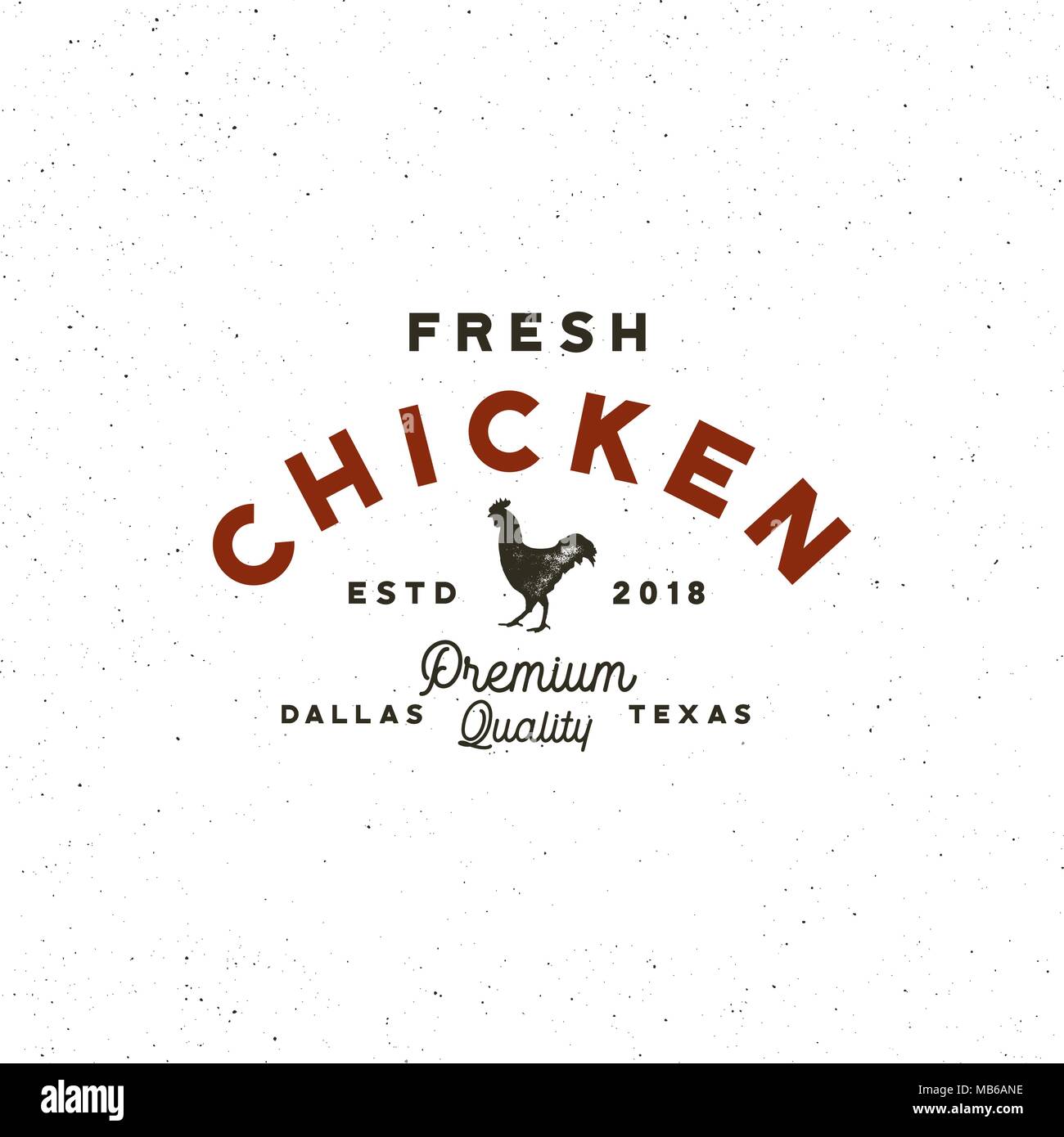 premium fresh chicken meat label. vector illustration Stock Vector ...