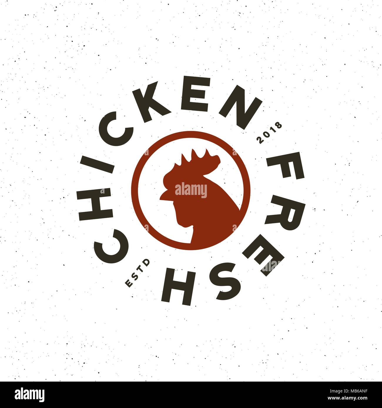 premium fresh chicken meat label. vector illustration Stock Vector ...