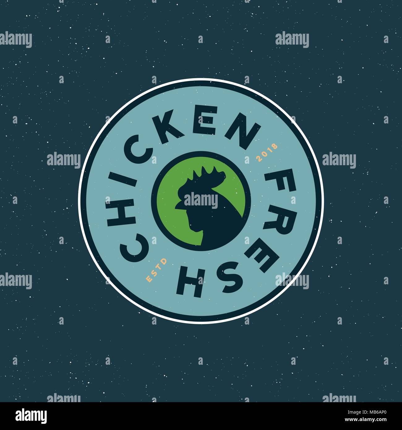 premium fresh chicken meat label. vector illustration Stock Vector ...