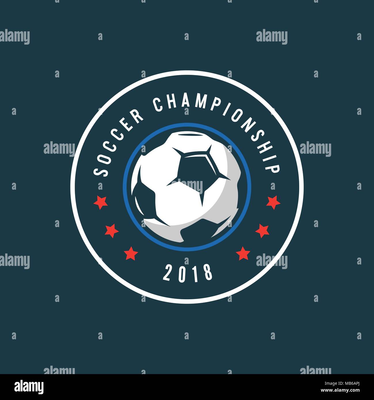 football, soccer logo. sport emblem. vector illustration Stock Vector ...