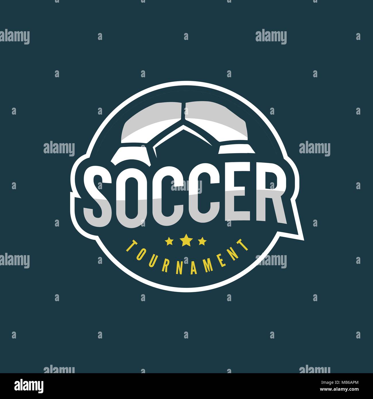 football, soccer logo. sport emblem. vector illustration Stock Vector ...