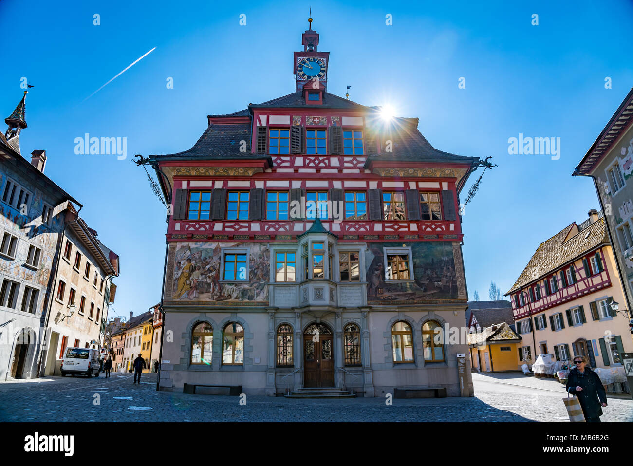 Medieval swiss town hi-res stock photography and images - Alamy