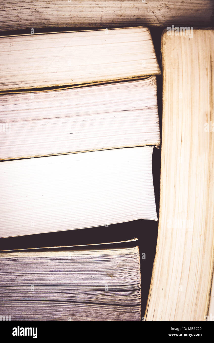 A stack of colorful old books Stock Photo - Alamy