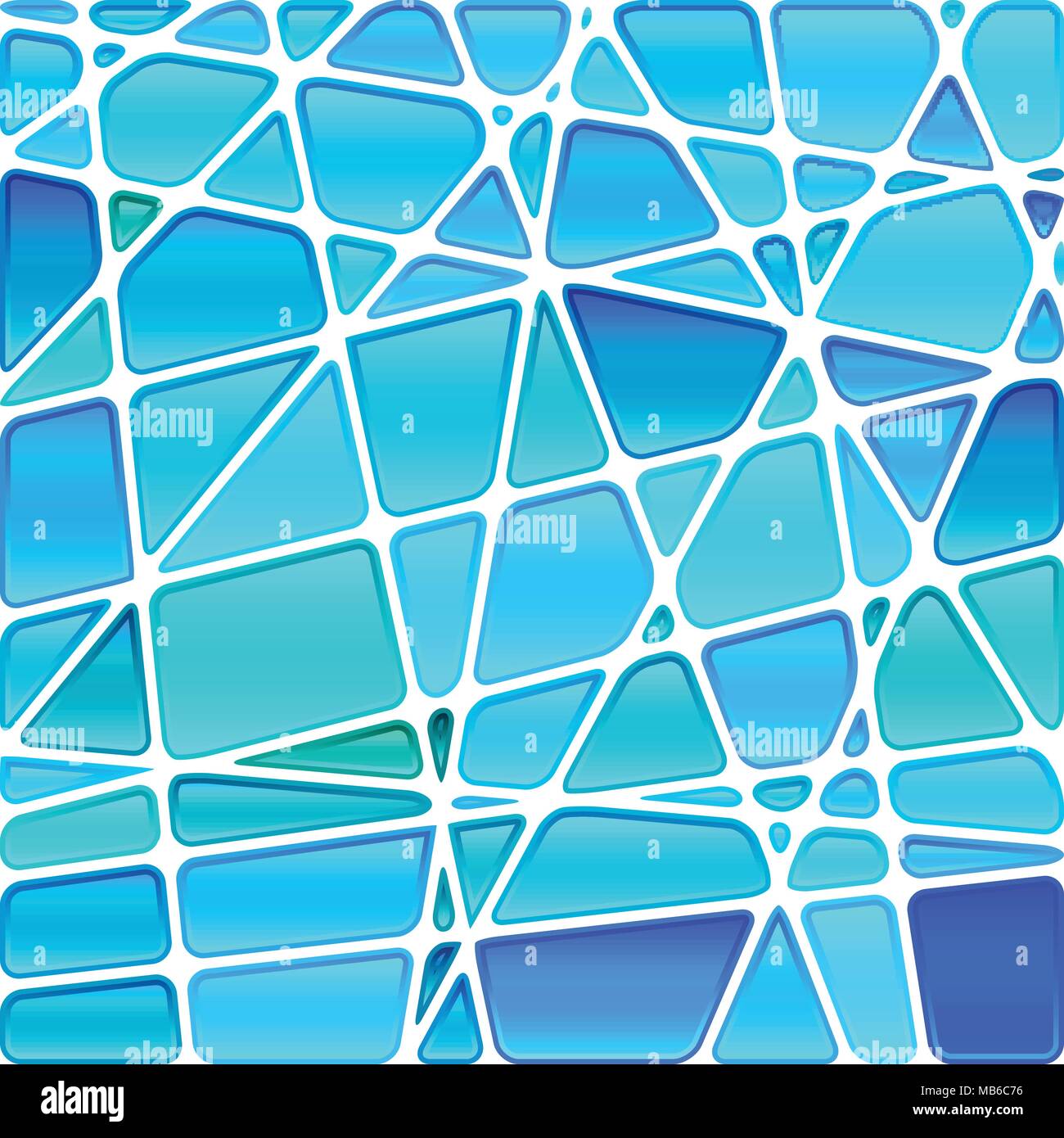 abstract vector stained-glass mosaic background - light blue Stock ...