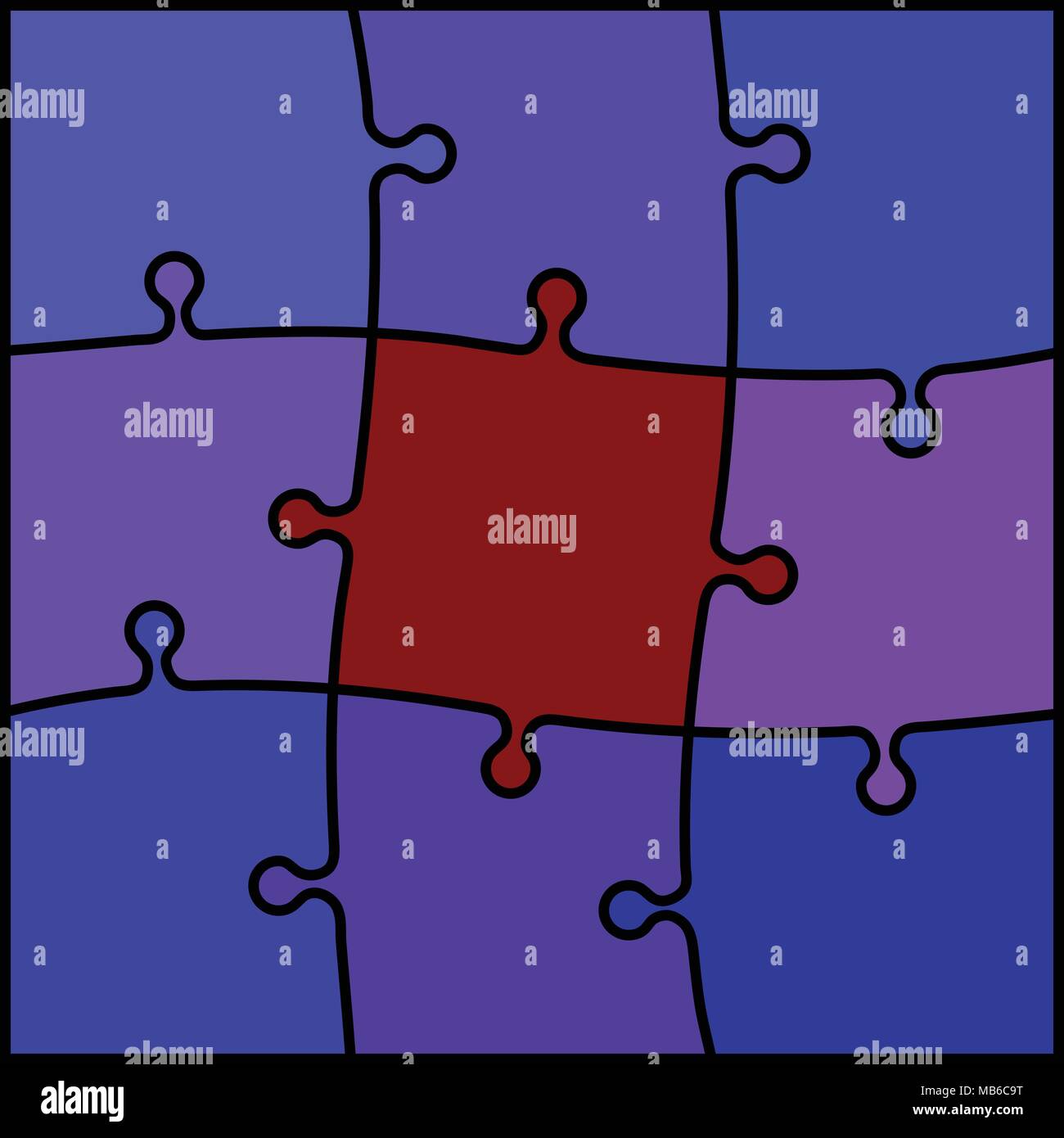 Piece paper on red Stock Vector Images - Alamy